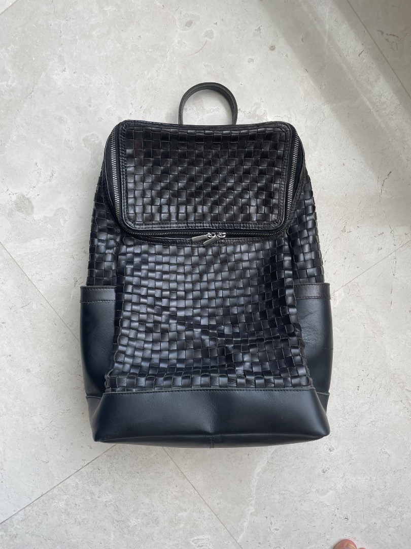 Topman Limited Edition Leather Backpack, Men's Fashion, Bags, Backpacks ...