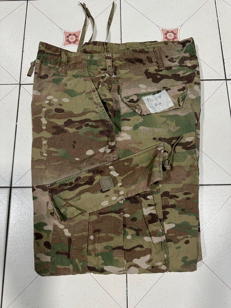 US Army OCP 'Scorpion' Camouflage (ACU) Combat trousers., Men's Fashion ...