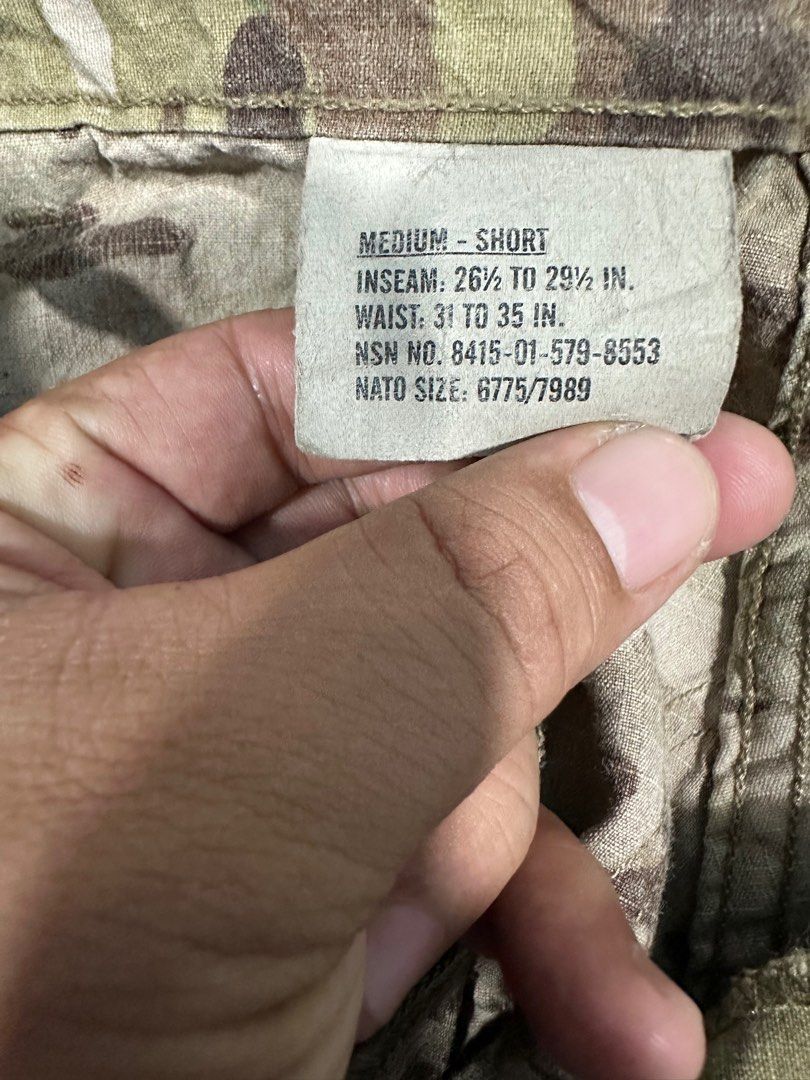 US Army OCP 'Scorpion' Camouflage (ACU) Combat trousers., Men's Fashion, Bottoms, Trousers on ...