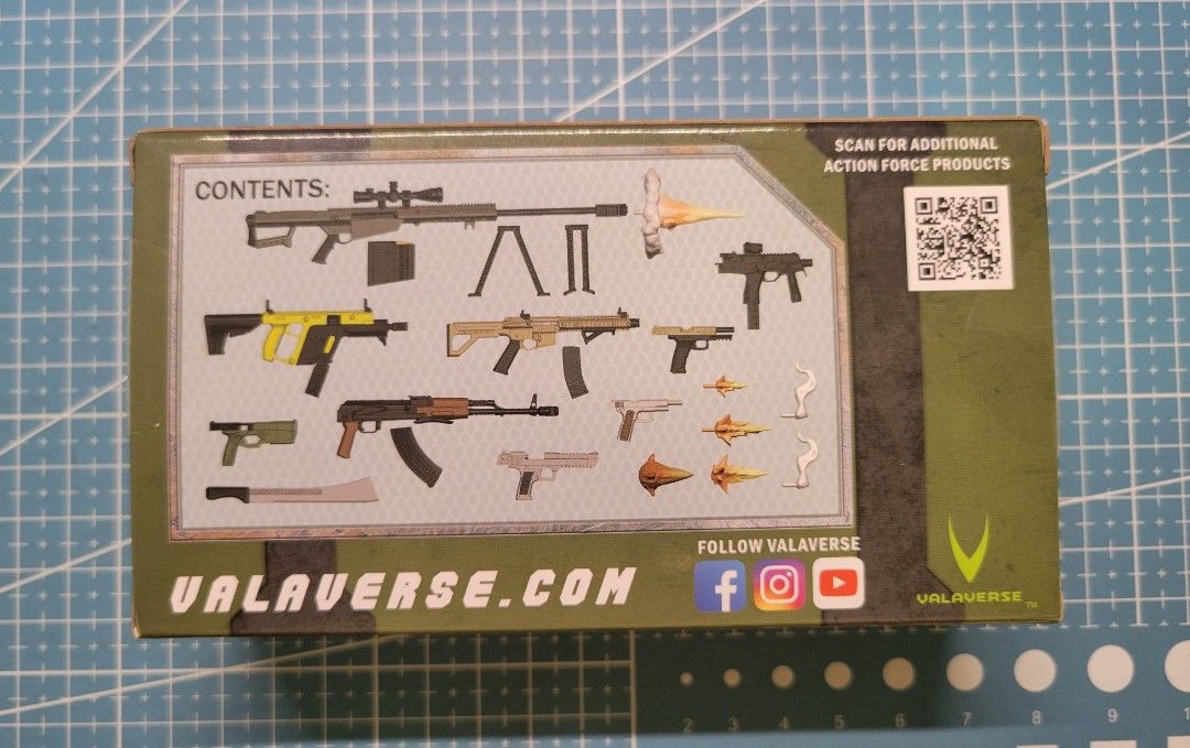 Valaverse Action Force Weapons Pack Foxtrot 1/12 Scale Action Figure ...