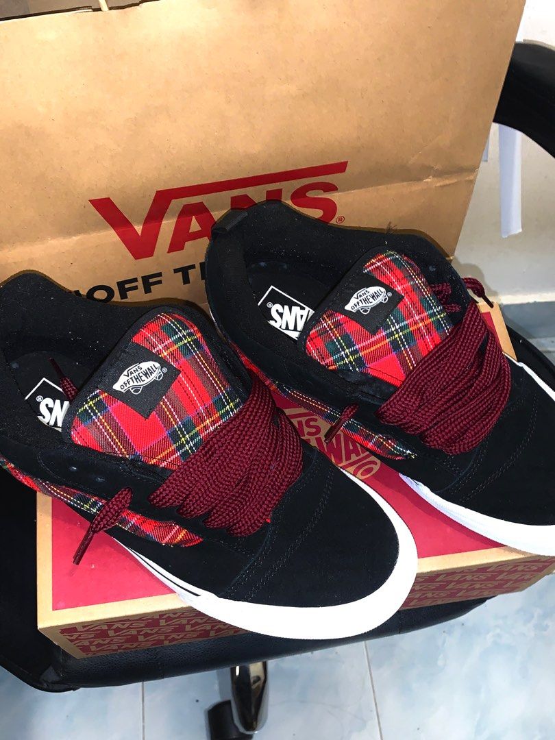 VANS KNU SKOOL / rave plaid black/plaid, Men's Fashion, Footwear ...