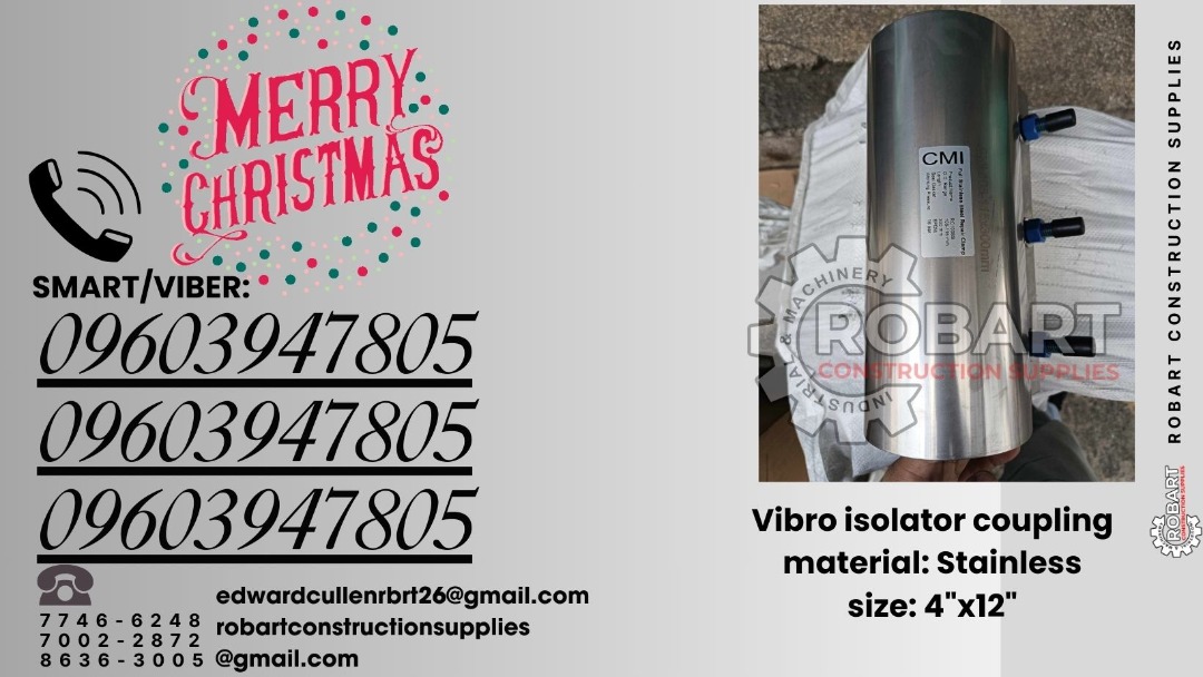 Vibro isolator coupling material: Stainless size: 4"x12", Everything ...