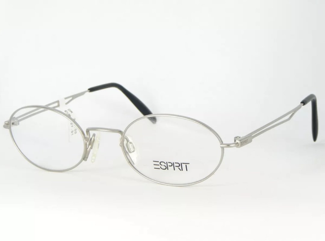 Vintage BNEW 90s ESPRIT MATTE SILVER OVAl RARE EYEGLASSES, Women's ...
