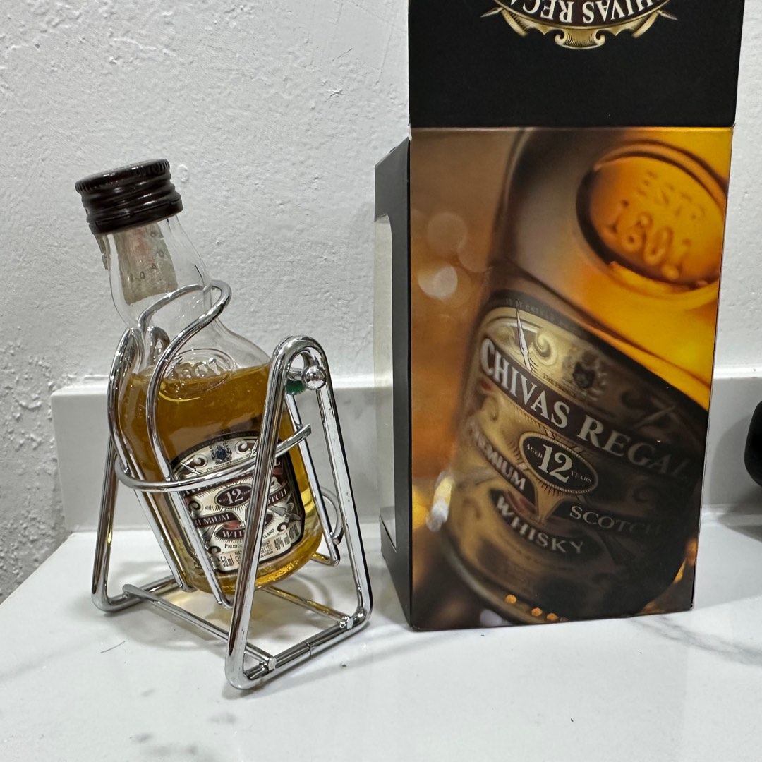 Vintage Miniature Chivas Regal 12 Years 50ml Bottle, Hobbies & Toys ...
