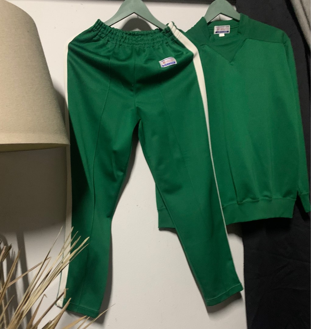 (Pit 20) Vintage Tracksuit Tracksuits Japan World set tops bottom ...