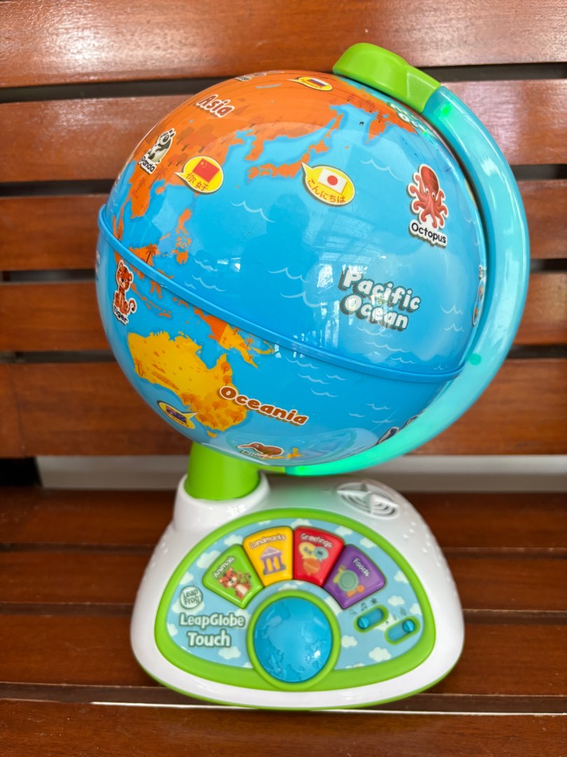 VTech Interactive Junior Globe - Luminous Kids Globe with 48 Touch ...