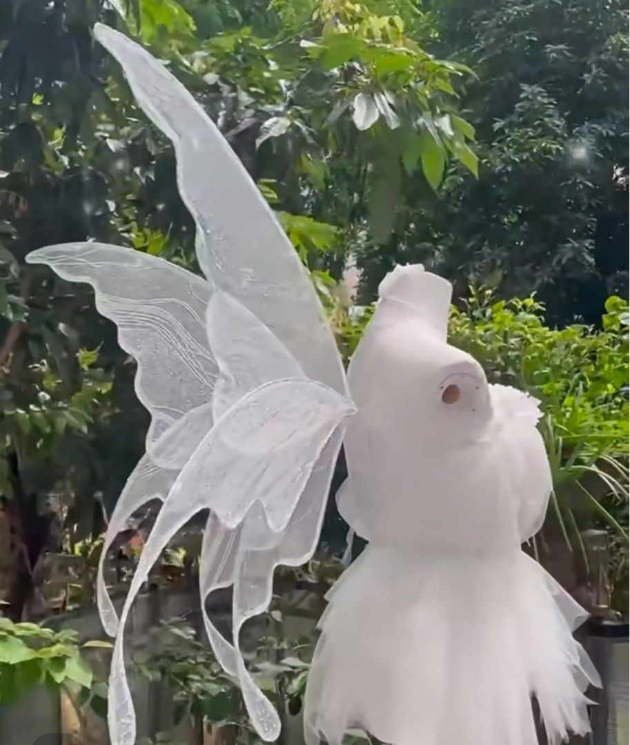 White Fantasy Forest Elf Wings Adult Butterfly Wings Anime Cos Elf ...