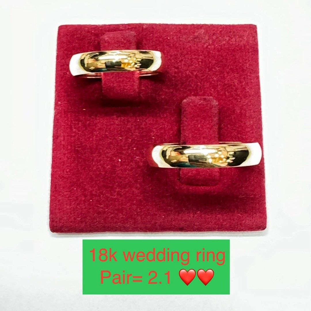 18k Saudi gold wedding ring, Women's Fashion, Jewelry & Organizers ...