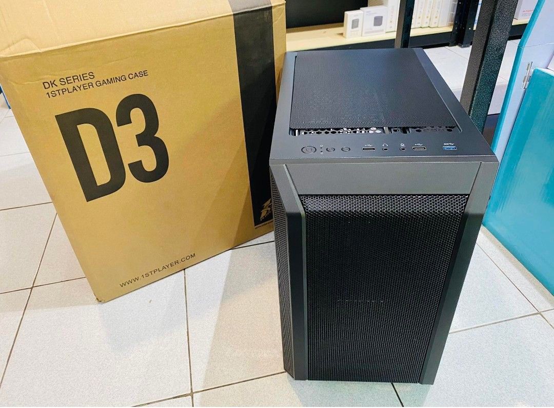 1STPLAYER Dark Knight DK-D3 M-ATX |Mesh Mid Tower Gaming Case Tempered ...