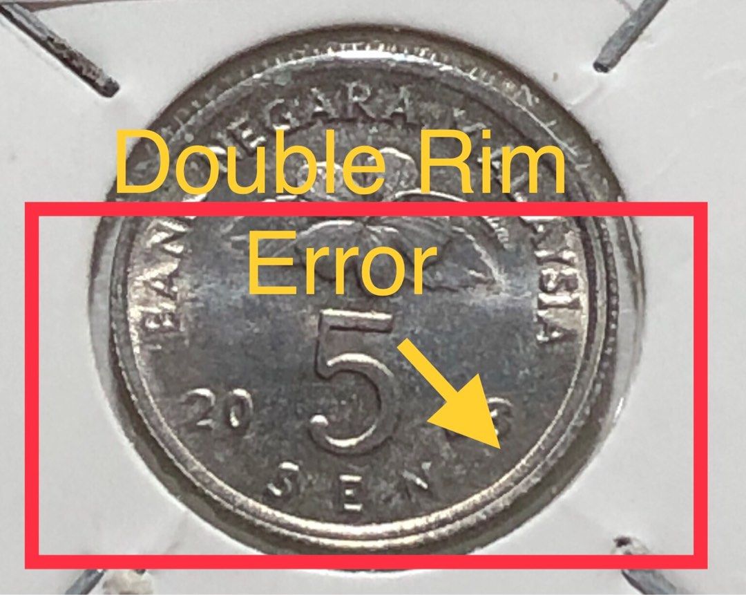 ( Syiling ) 5 Sen 2003 ( UNC )( Double Rim Error ) 2nd Series Malaysia ...