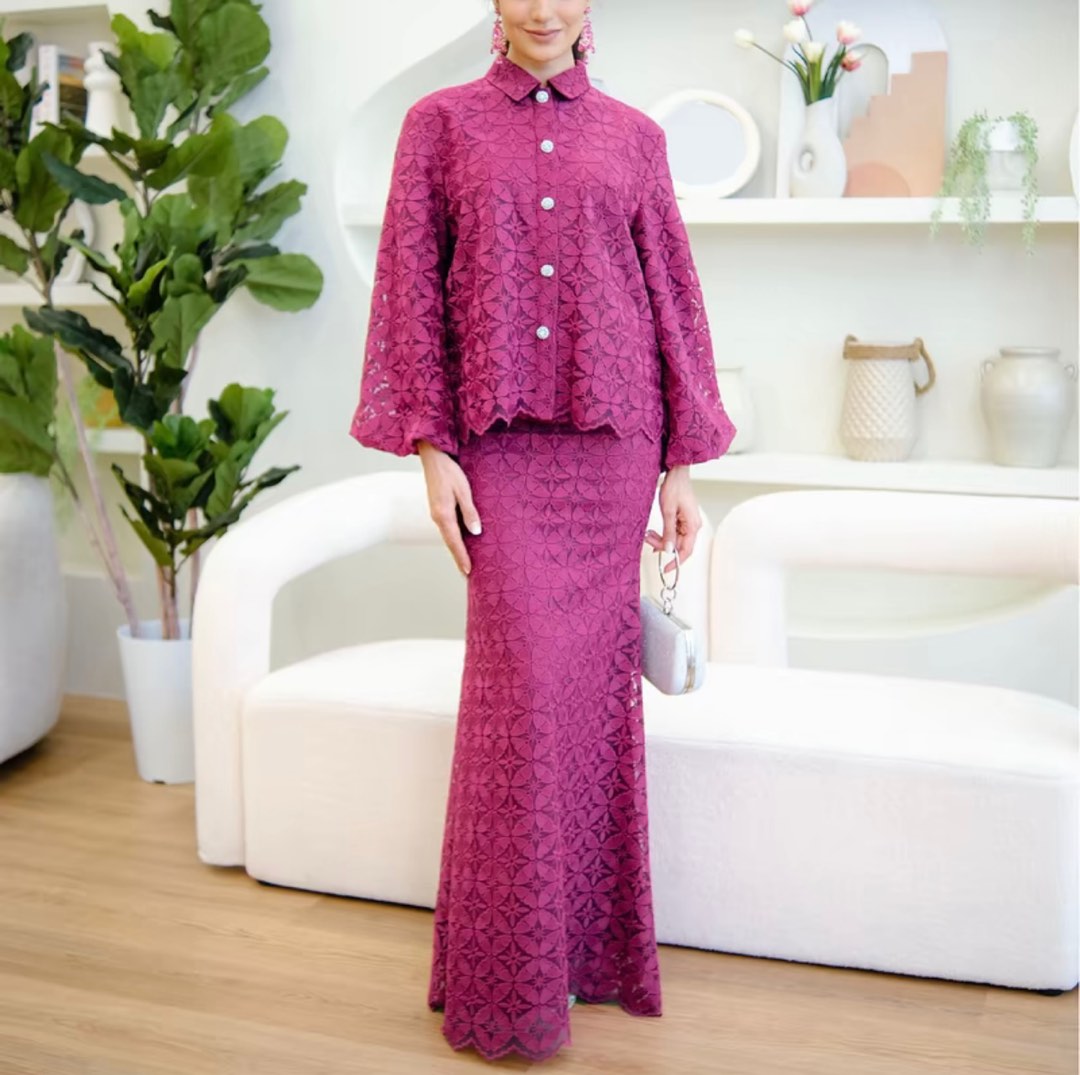 Ainahariz LEBARAN 2024 Ameera Puff Kurung, Women's Fashion, Muslimah Fashion, Baju Kurung & sets ...