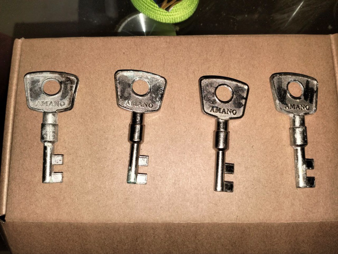 Amano Watchman Clock Key 1 - 4, Everything Else, Others on Carousell