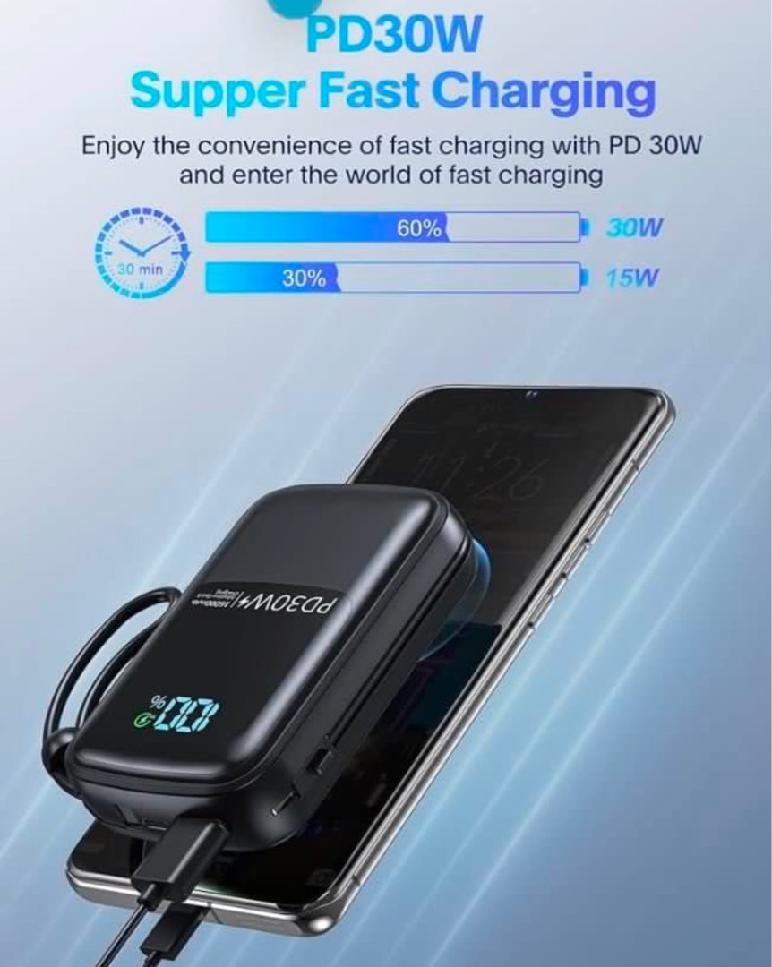 Anker super fast powerbank 30 watts, Mobile Phones & Gadgets, Mobile ...