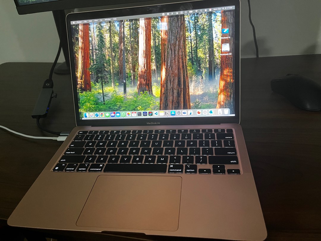 Apple M1 Macbook Air Rose Gold 8GB/256GB, Computers & Tech, Laptops ...
