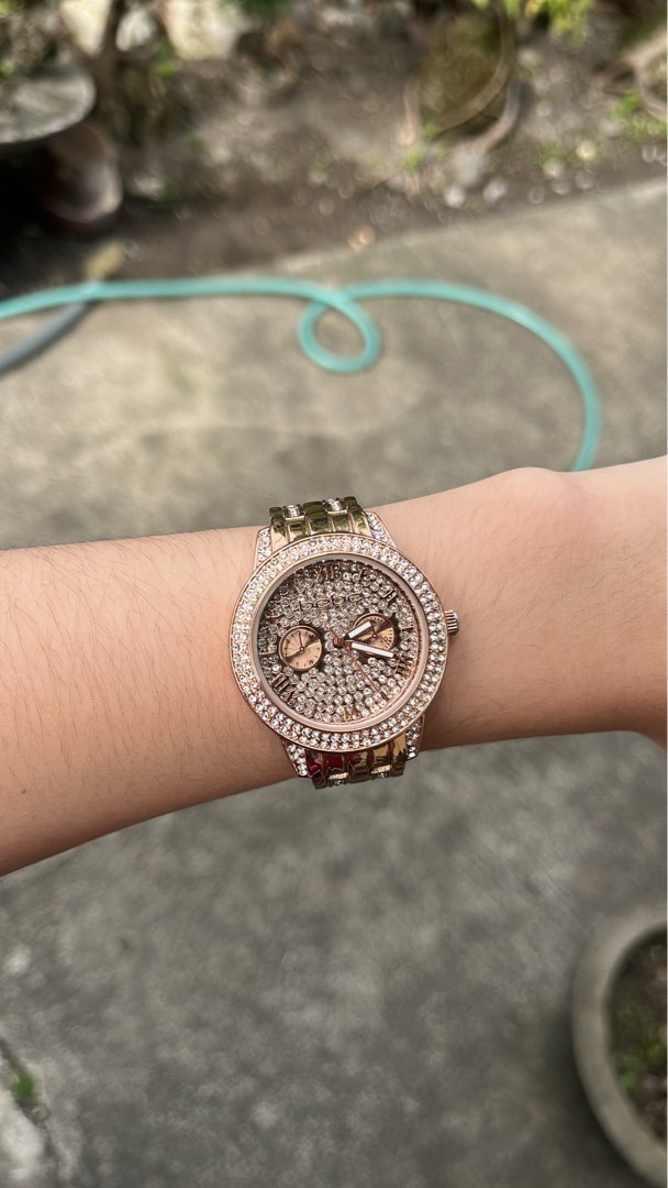 AUTH BEBE WATCH in rose gold WITH BOX, Women's Fashion, Watches ...