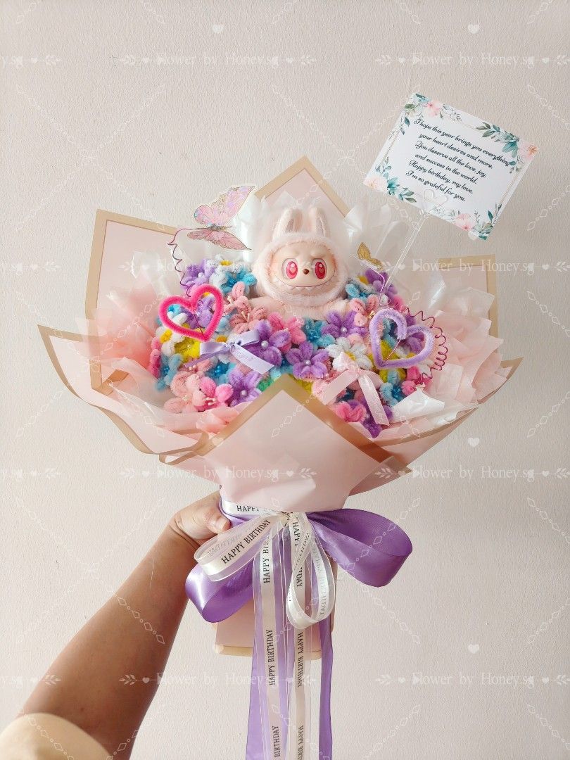 [ Authentic ]LABUBU FLOWER BOUQUET /BIRTHDAY GIFT / VALENTINE GIFT ...