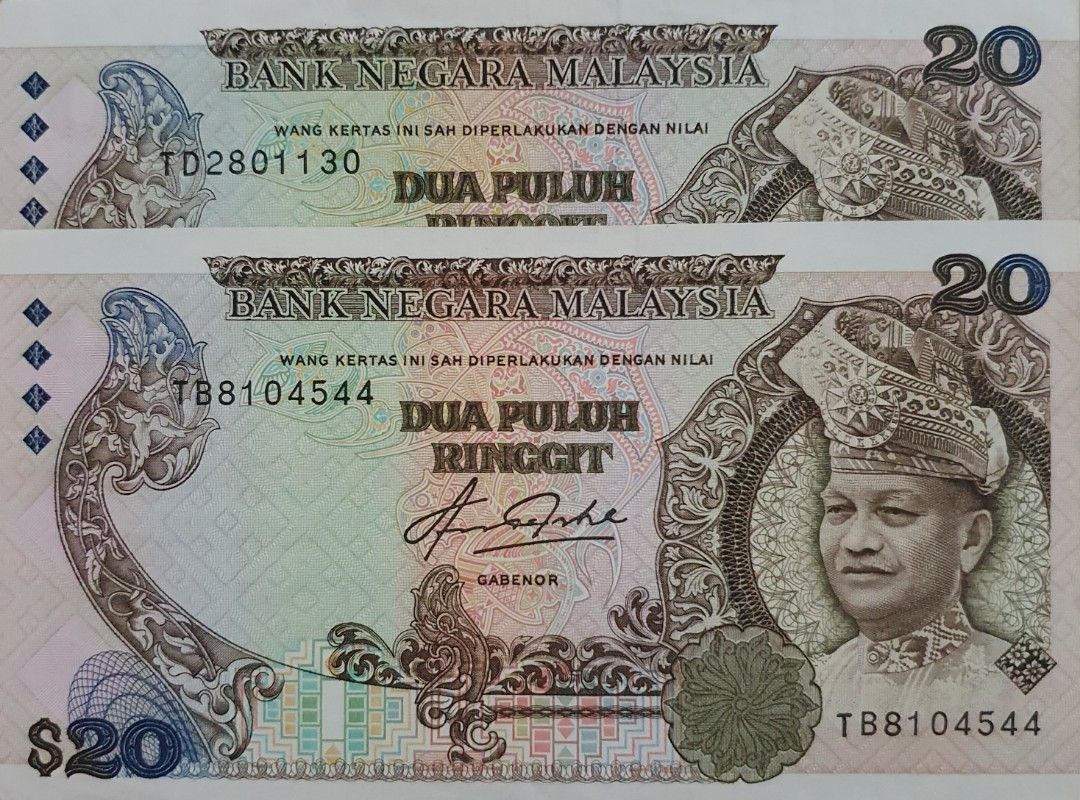 Banknote Malaysia RM20 Gabenor A.A.Taha 1982, Hobbies & Toys ...