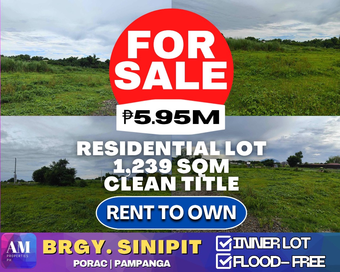 Brgy. Sinipit Manibaug Porac, Pampanga Residential Lot 1,239 sqm, clean ...