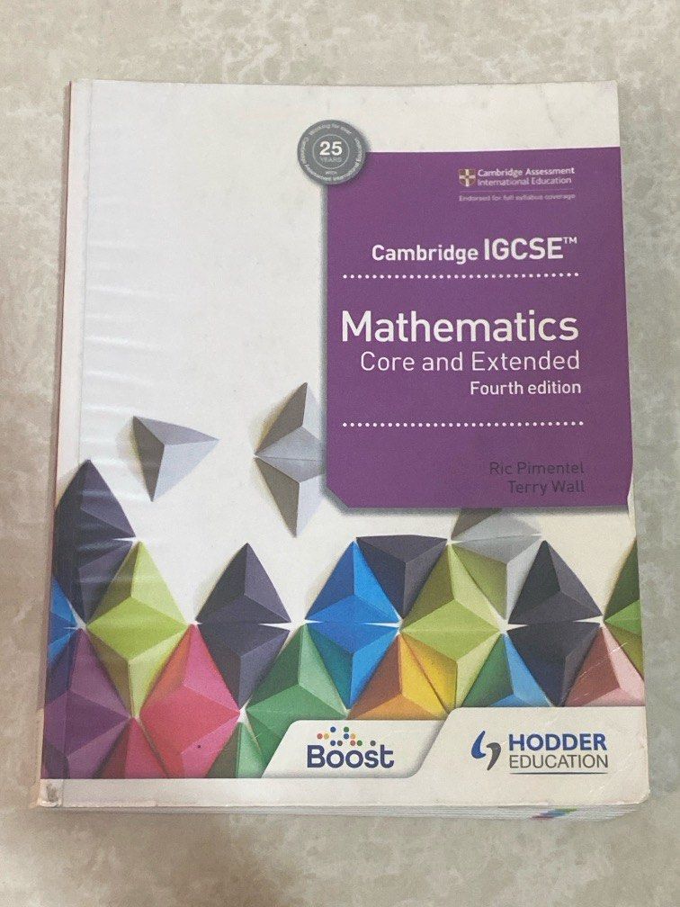 Cambridge IGCSE Mathematics coursebook core and extended 4th edition, Hobbies & Toys, Books ...