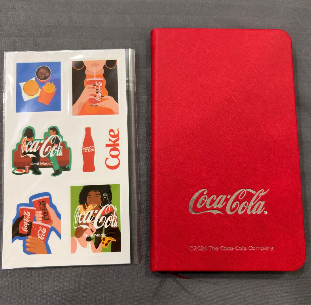 Coca Cola notebook with sticker, Hobbies & Toys, Stationery & Craft ...