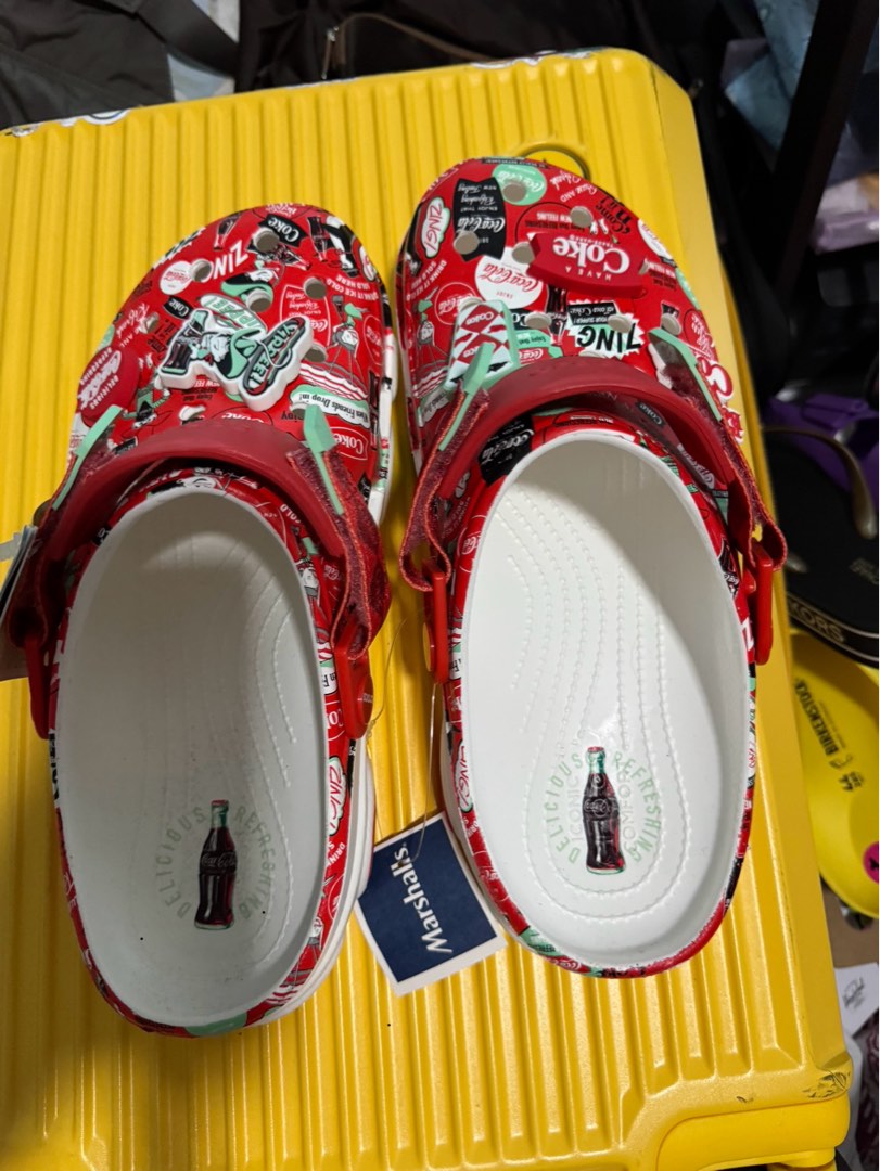 Crocs c coca cola slippers, Men's Fashion, Footwear, Slippers & Slides ...