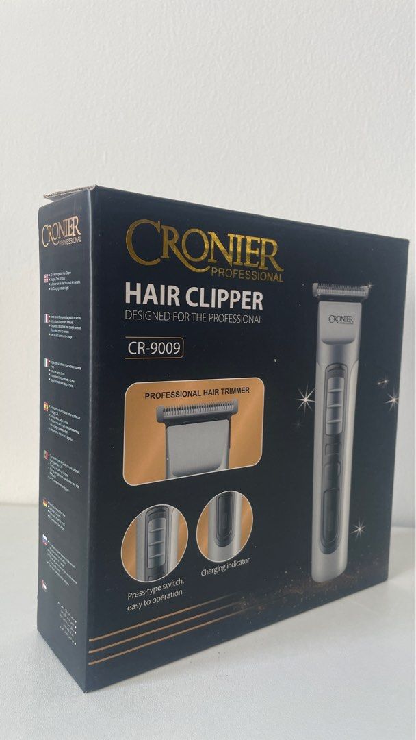 CRONIER PROFESSIONAL HAIR CLIPPER CR-9009 MEN MALE HAIRCUT, Beauty & Personal Care, Hair on ...