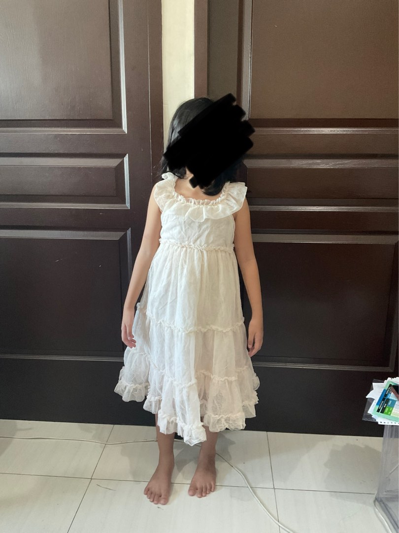 dainty dress boho dress tulle dress for kids, Babies & Kids, Babies ...