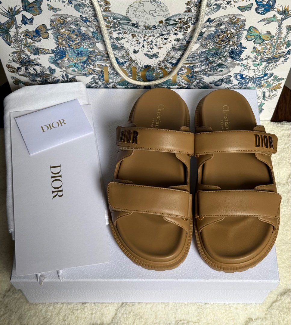 Dior Dioract Slide Sandals, Luxury, Sneakers & Footwear on Carousell
