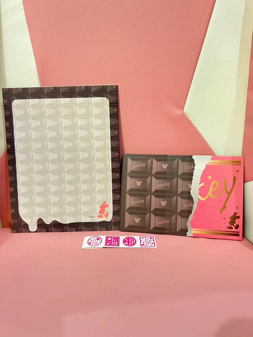 Disney Mickey Chocolate Bar Paper & Letter Set, Hobbies & Toys ...