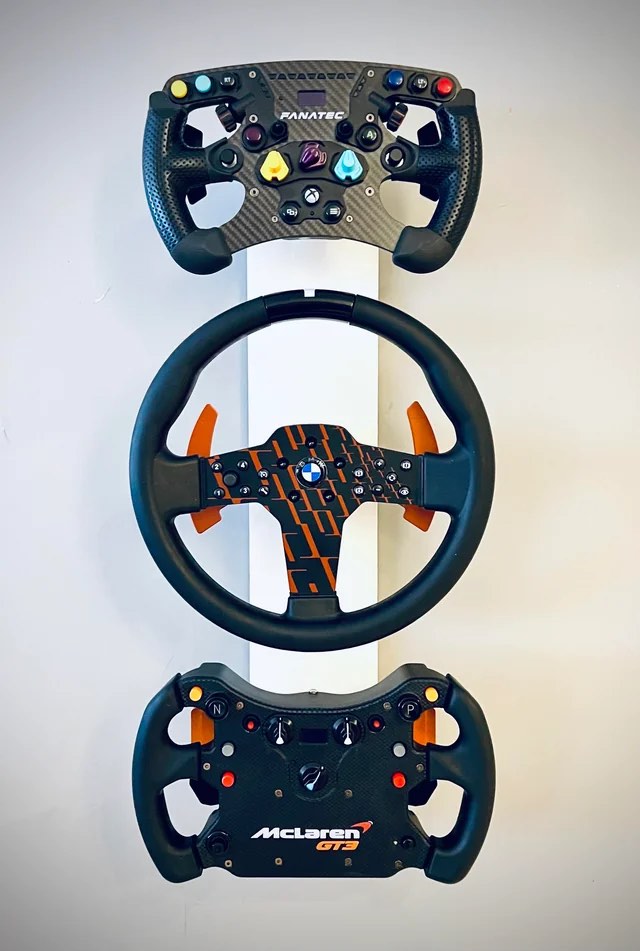 Fanatec QR2 CNC Machined Wall Mount for Steering Wheels, Video Gaming ...