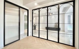 VITALLY -ACP Glass Swing Door Aluminum Toilet Door Plain Color Pintu ...