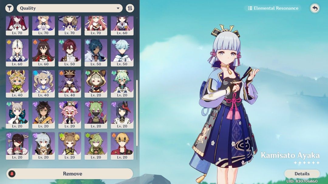 Genshin Old Account Ar58 ayato+sign,ayaka+sign,zhongli,shanhe,wanderer ...