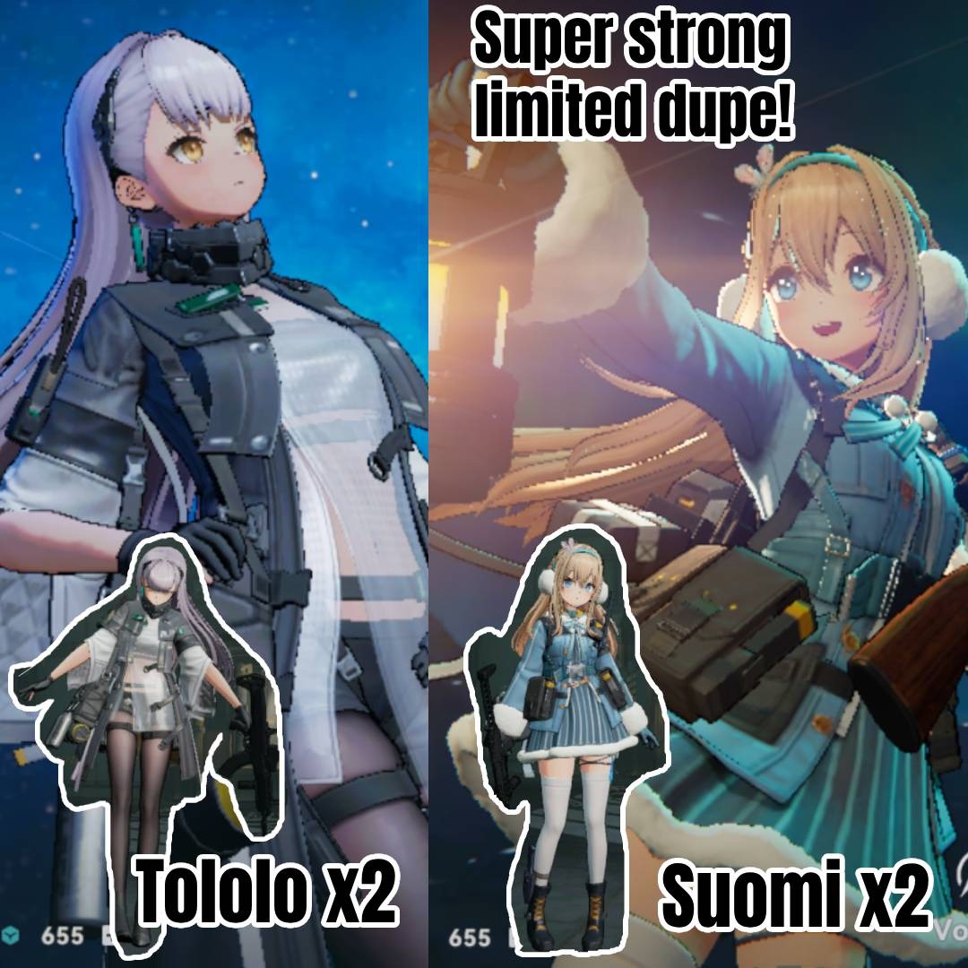 GFL2 Level 36 - Suomi+SuomiDupe, Tololo+TololoDupe, Mosin-Nagant ...