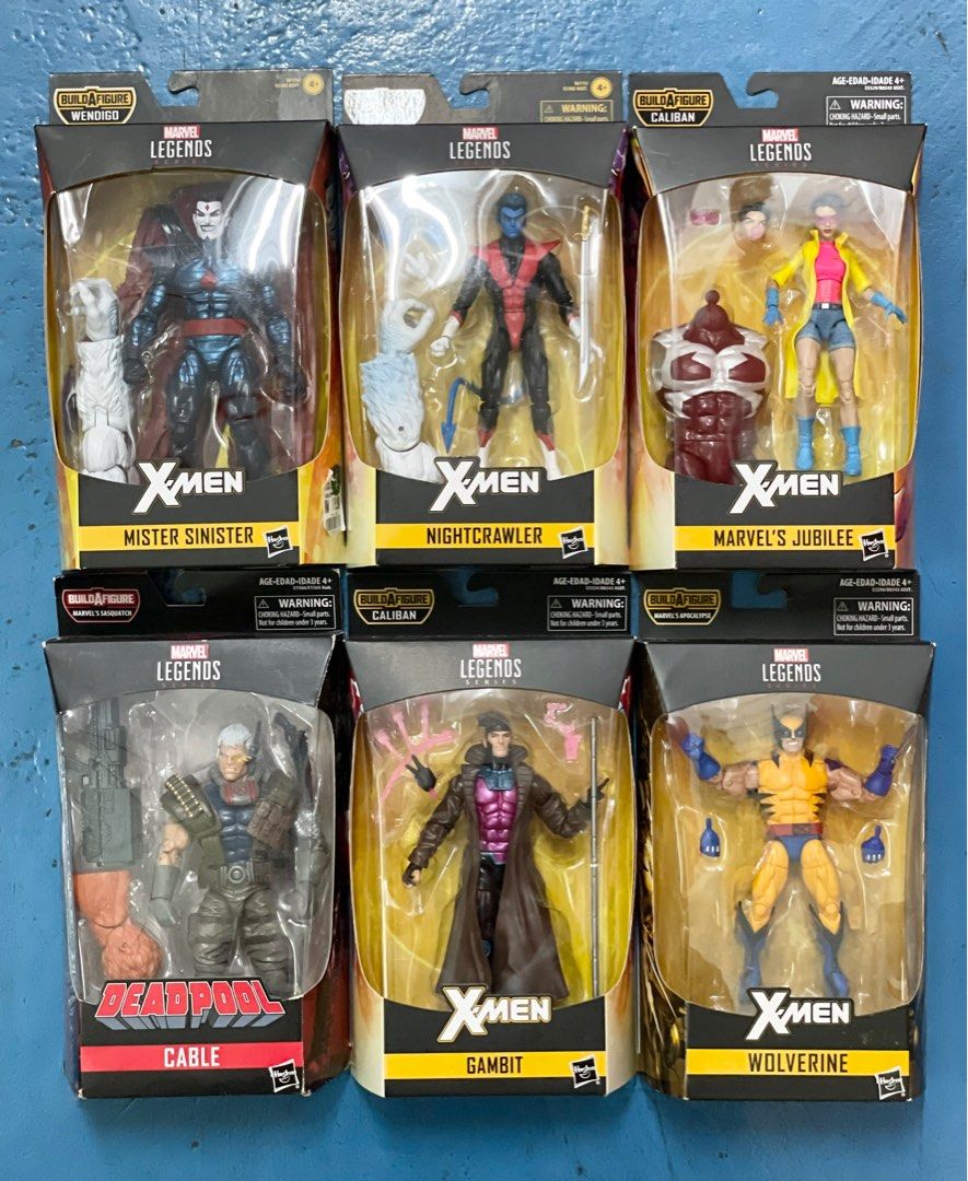 Hasbro Marvel Legends X-MEN Sinister Nightcrawler Jubilee Cable Gambit Wolverine, Hobbies & Toys ...