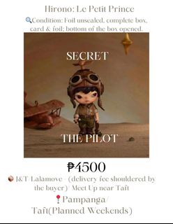 Pop Mart Hirono x The Little Prince/Le Petit Prince Complete Set (WITH ...