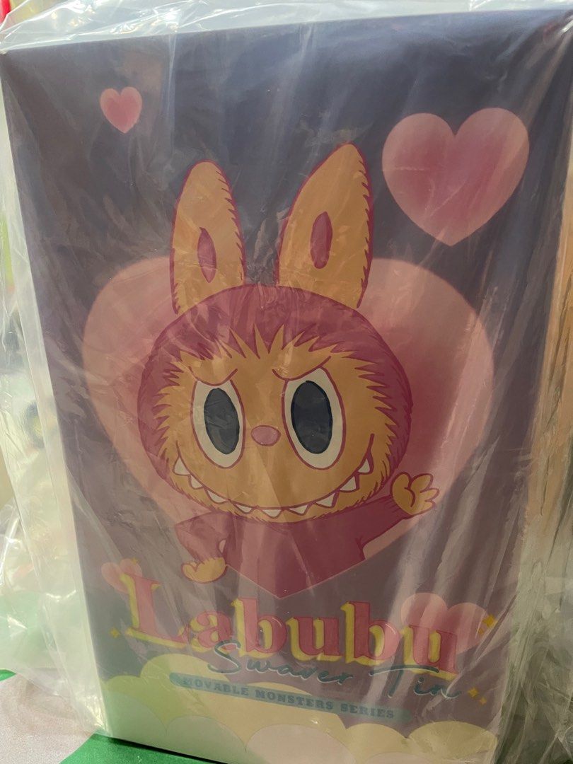 How2work Labubu Zimomo Seaver Tin Pink, 興趣及遊戲, 玩具 & 遊戲類 - Carousell