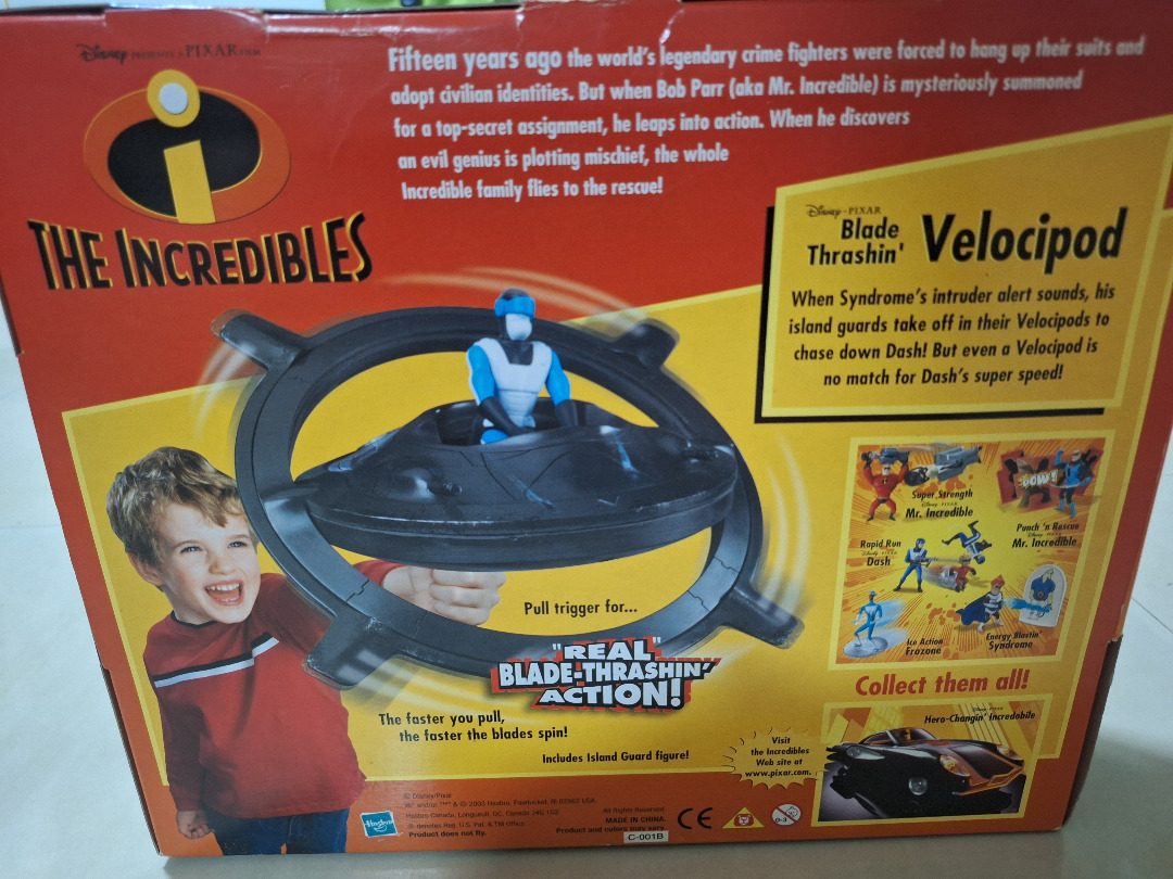 Incredibles Blade Thrashin' Velocipod Disney Pixar, Hobbies & Toys ...