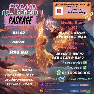 Joki Boosting Mobile Legends Service By Hailee, Video Gaming, Video ...