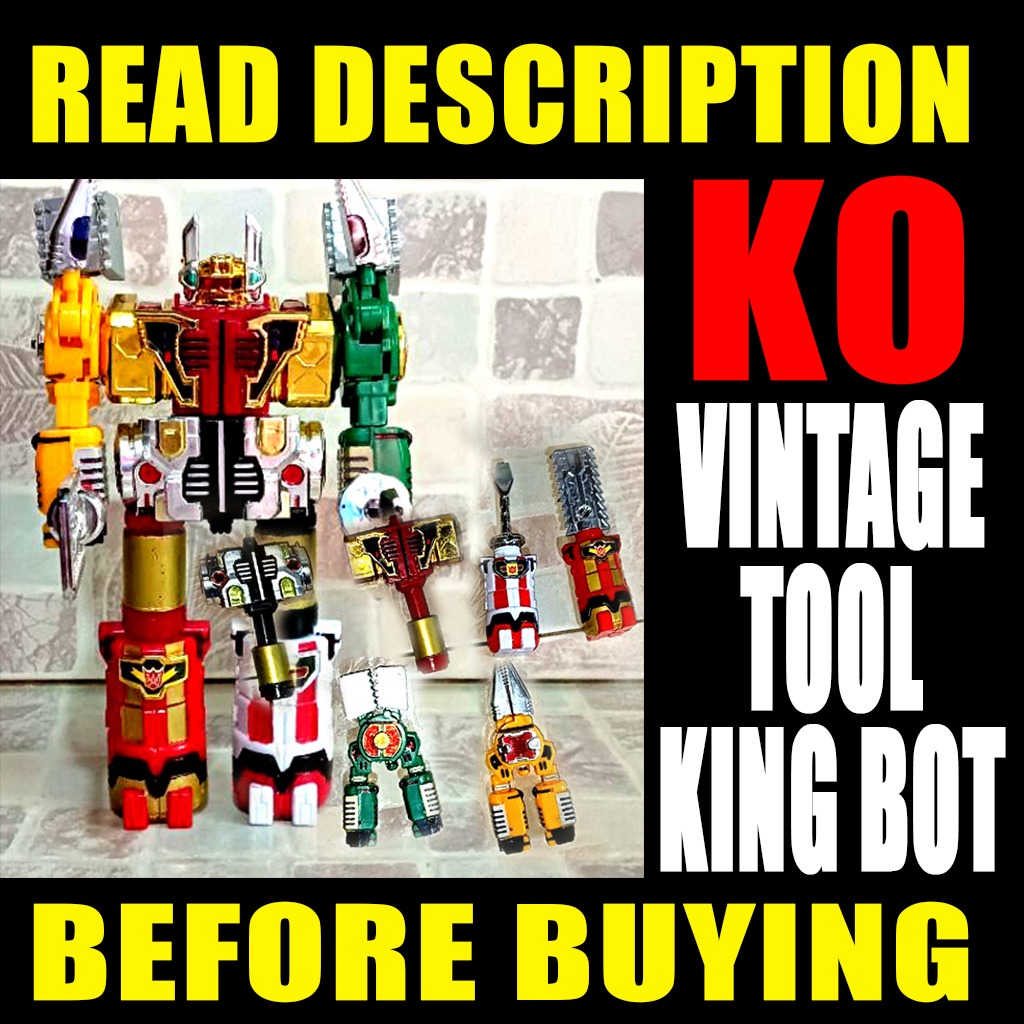 KO TOOL KING BOT TRANSFORMING ROBOT TOY COMBINER ACTION FIGURE VINTAGE TRANSFORMERS, Hobbies ...