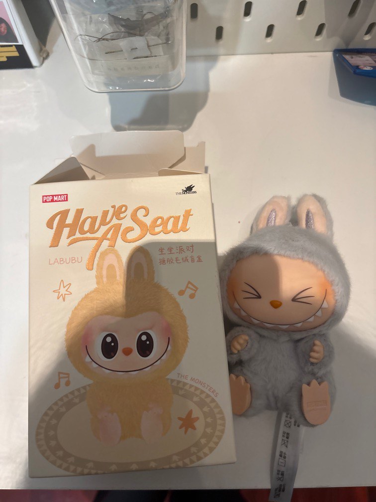 Labubu have a seat ( HEHE ), Toys & Collectibles, Mainan di Carousell