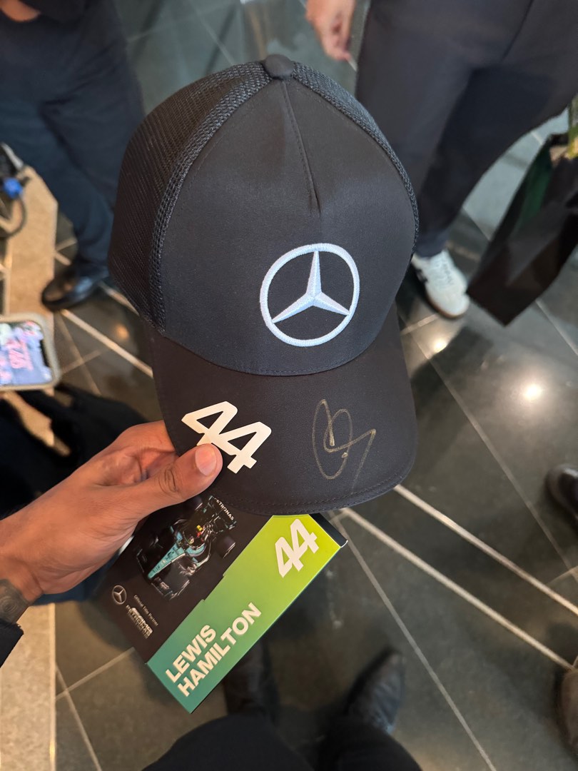 Lewis Hamilton Cap signed by Lewis hamilton, Hobbies & Toys ...