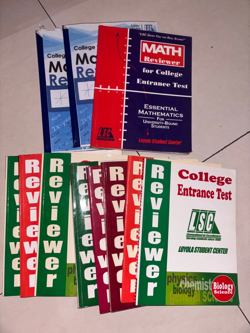 LSC College entrance test (CET) reviewers, Hobbies & Toys, Books ...
