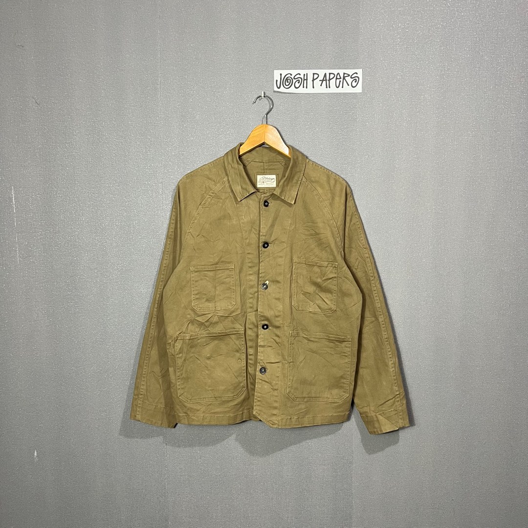 Maden Uncle Fu Workwear Chore Coat Jacket, Men's Fashion, Coats ...