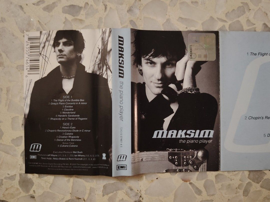 Maksim The Piano Player (2003) Music Casette Tape, Hobbies & Toys ...