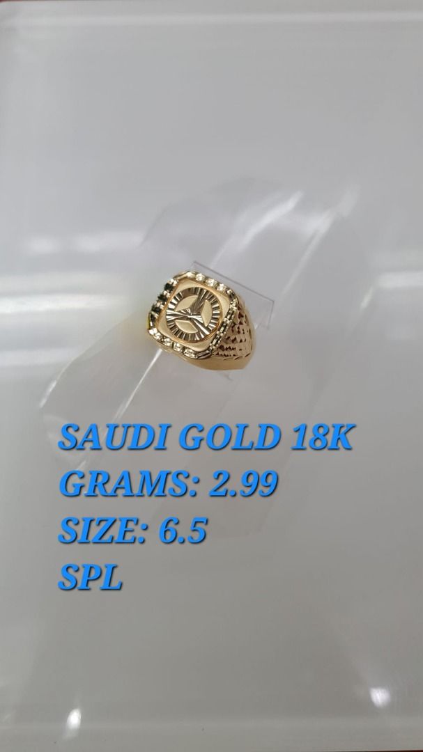 mercedes benz ring for men Saudi gold 18k Pawnable, Women's Fashion ...