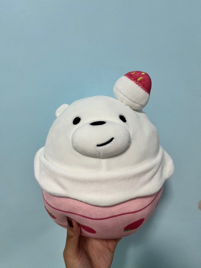 [MINISO] Ice Bear Strawberry Plushie, Hobbies & Toys, Toys & Games on ...