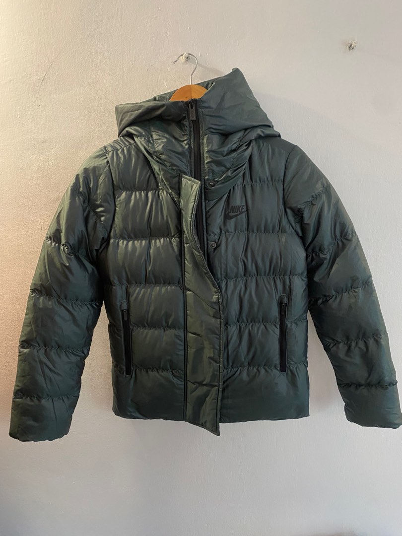 Nike dark olive green puffer jacket, Men's Fashion, Coats, Jackets and ...