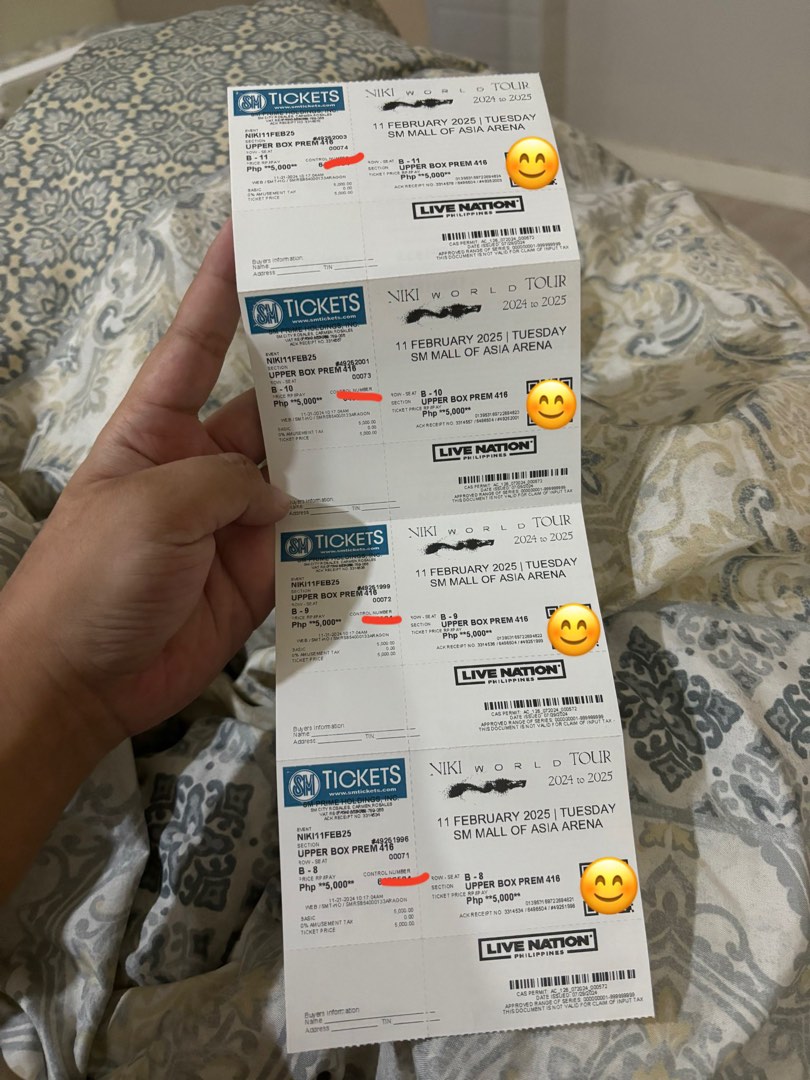 Niki Buzz Tour in Manila UB Premium Tickets, Tickets & Vouchers, Event ...