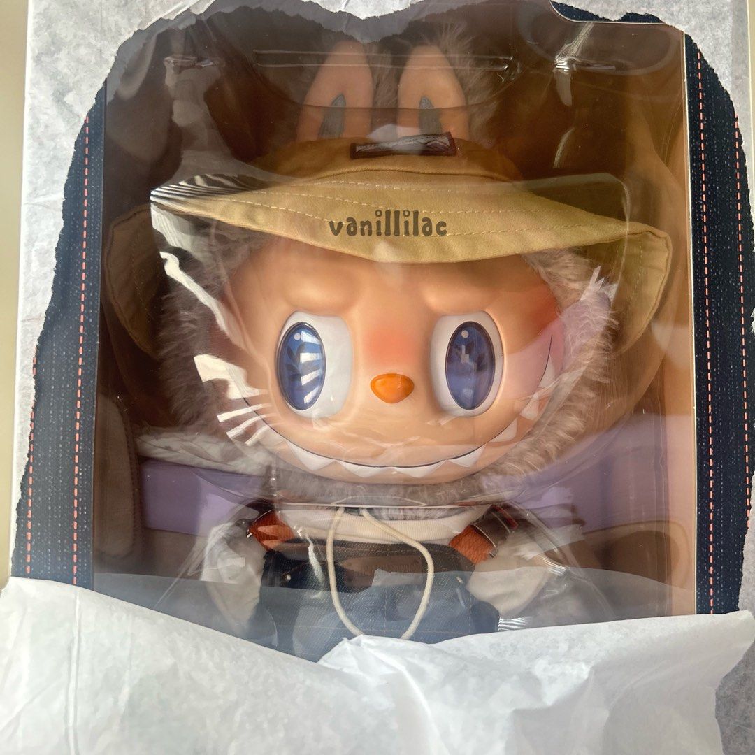 ORI POPMART The Monsters Labubu Fall In Wild Vinyl Plush Doll 40cm 40 ...