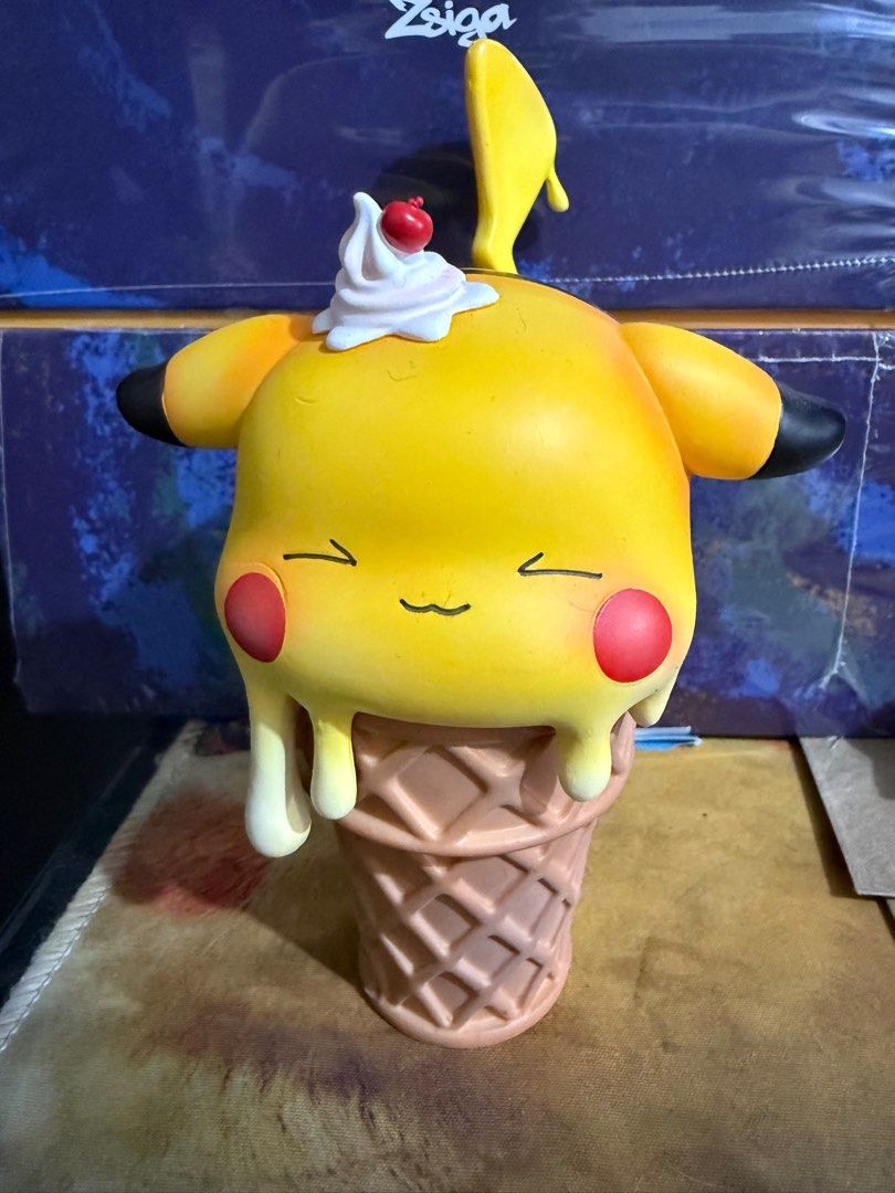 Pikachu Ice Cream figure Pokemon, Hobbies & Toys, Toys & Games on Carousell